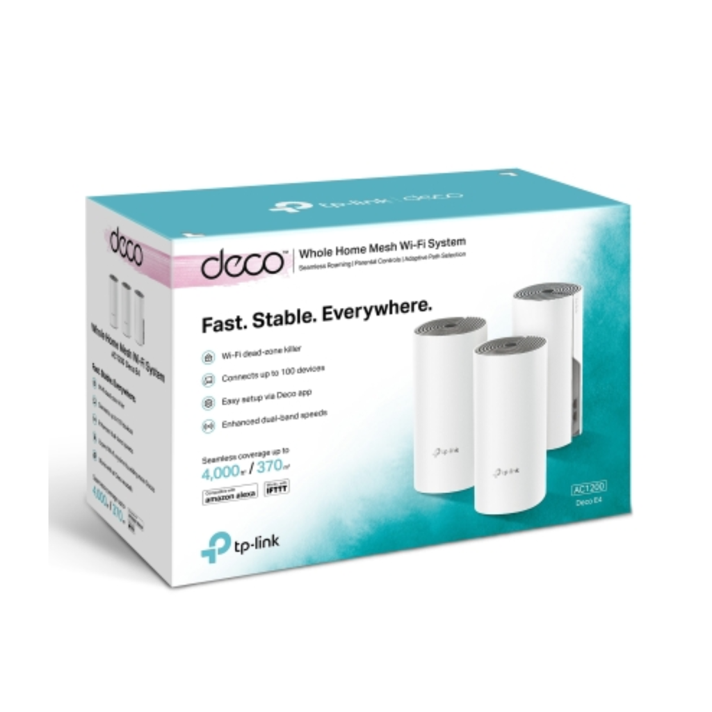 Router Malla TP-Link E4(3-PACK) AC1200 Wifi 3 Unidades Blanco | Castor Data