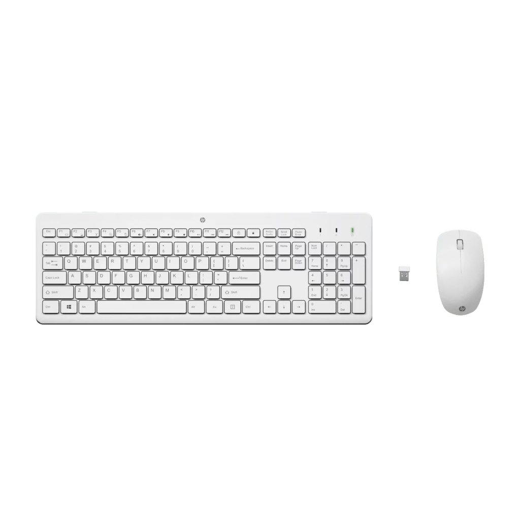 Teclado y Mouse Inalámbricos HP 230 Blanco | Castor Data
