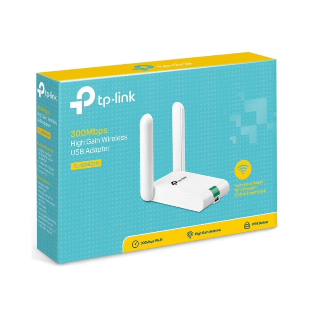 TP-Link USB 300Mbps, alta ganancia, Blanco | Castor Data